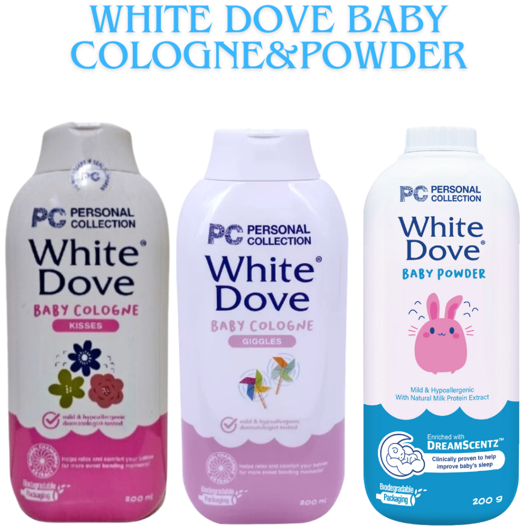 White Dove Baby Powder and Baby cologne kisses,giggles | Shopee Philippines