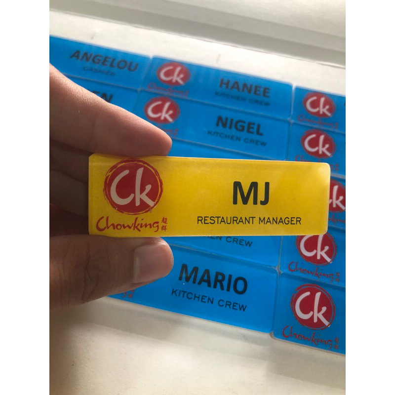 Chowking / JCW Magnetic Nameplate | Shopee Philippines