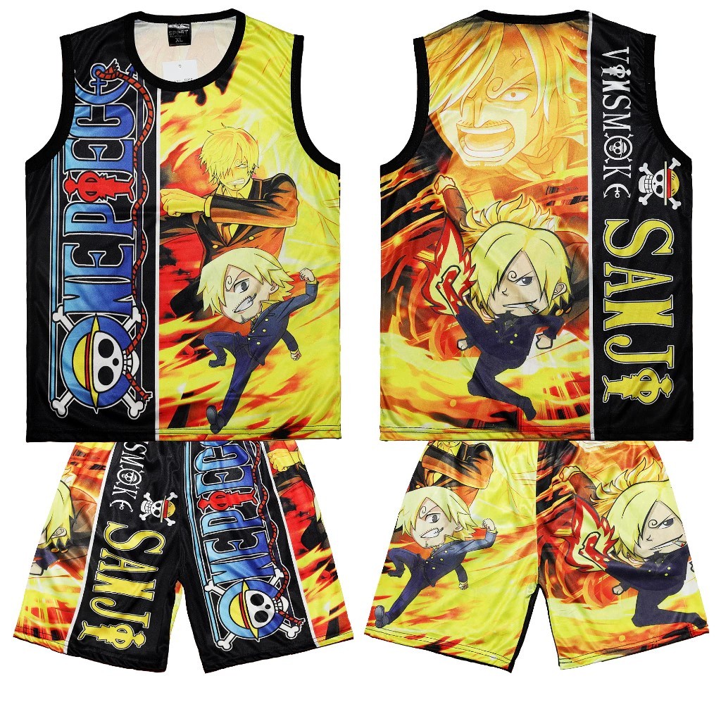 PP Kids terno Jersey Shorts for Kids Boy Anime Character Sublimation ...