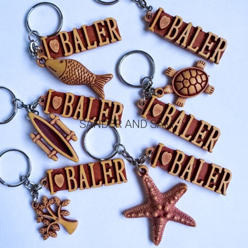 Baler Souvenir Key Chain for Gifts Giveaway and Accessories Fish Turtle ...