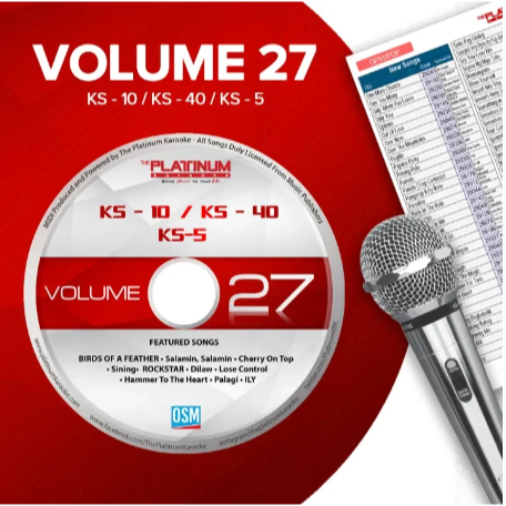 The Platinum KS-10/KS-40/Junior 2/K-box/ KS-5/KS-1 VOLUME 27(NOV 2024 UPDATE CD Only) | Shopee ...