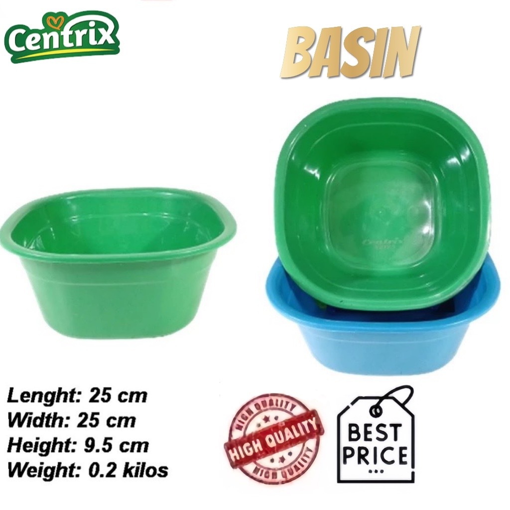 Centrix Multipurpose Plastic Basin Square Wash Basin High Quality #2125 ...
