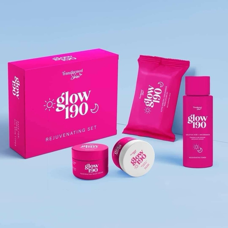 GLOW 190 Rejuvenating Set By: Transformed Skin | Shopee Philippines