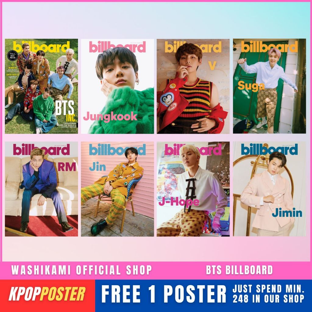 BTS - Billboard Poster A4 KPOP Posters / Sticker Poster - Washikami PH ...