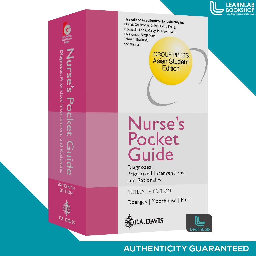NURSE'S POCKET GUIDE 16th Edition (NANDA) - Doenges | Moorhouse | Murr | Shopee Philippines