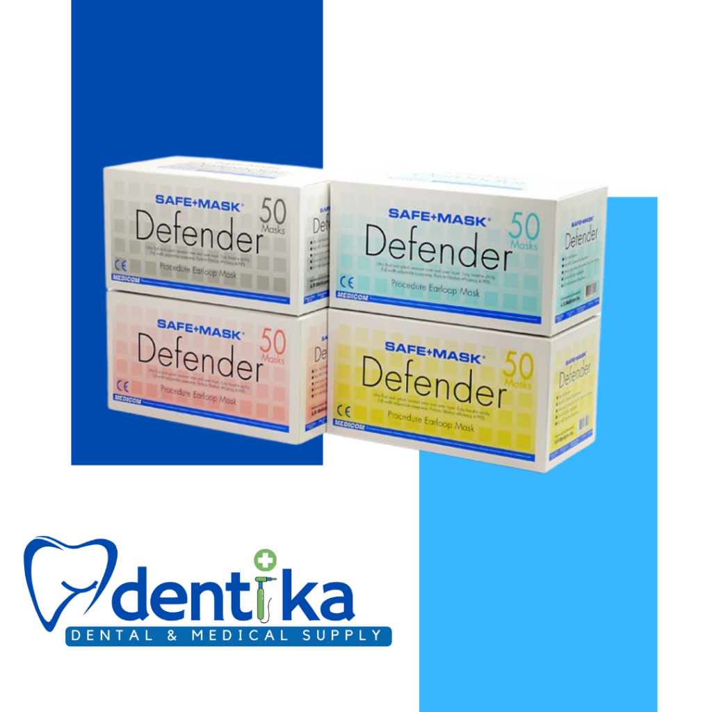 Medicom Defender Face Mask 3Ply (50pcs/box) | Shopee Philippines