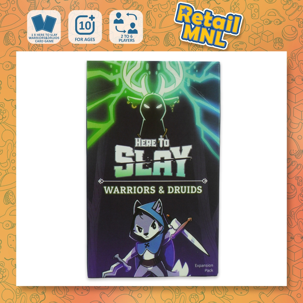 Retailmnl Here to Slay Warriors & Druids Expansion Pack Card Game ...