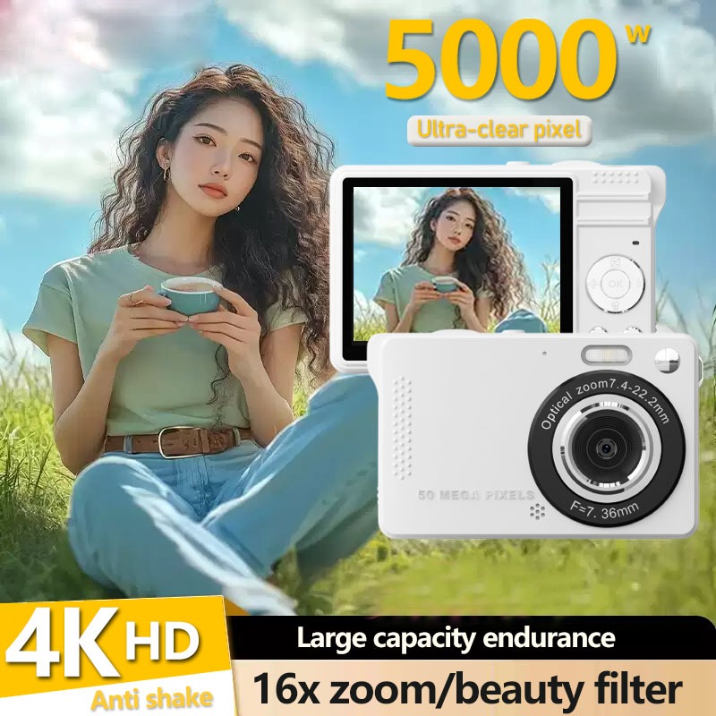 4k Digital Camera 50 Megapixels Hd Camera 2.8 Inches Travel Selfie ...