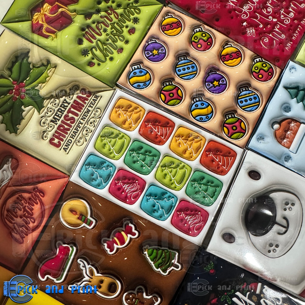 Personalized 3D Design 3D Effect Christmas Ampao Angpao (10pcs per pack ...