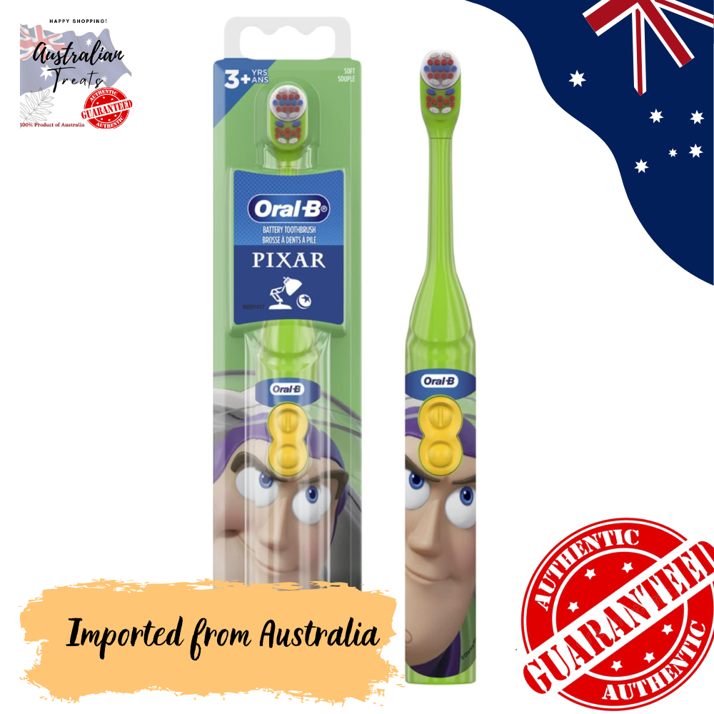 Oral-B Kid's Battery Toothbrush Featuring Disney's Buzz Lightyear, Soft ...