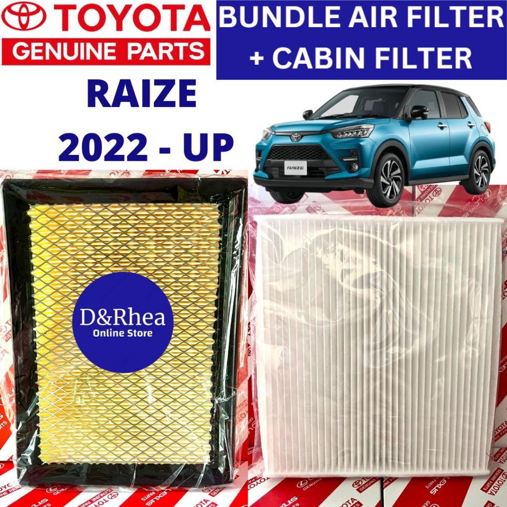 TOYOTA BUNDLE AIR FILTER AND CABIN FILTER FOR TOYOTA RAIZE (2022 - UP ...