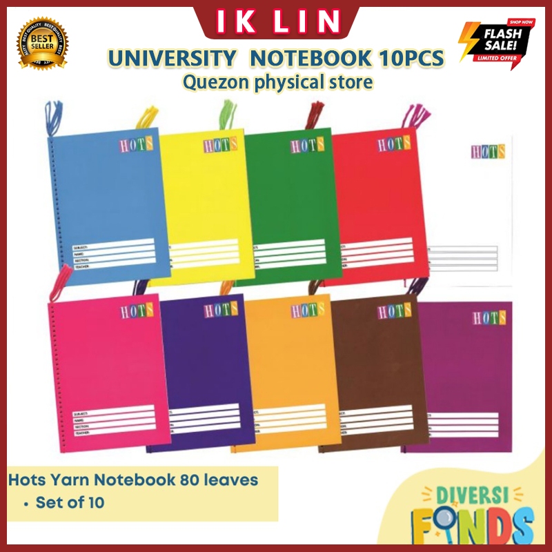 IK LIN Notebook A5 Regular Size 80 Leaves Writing Compososition Spring ...