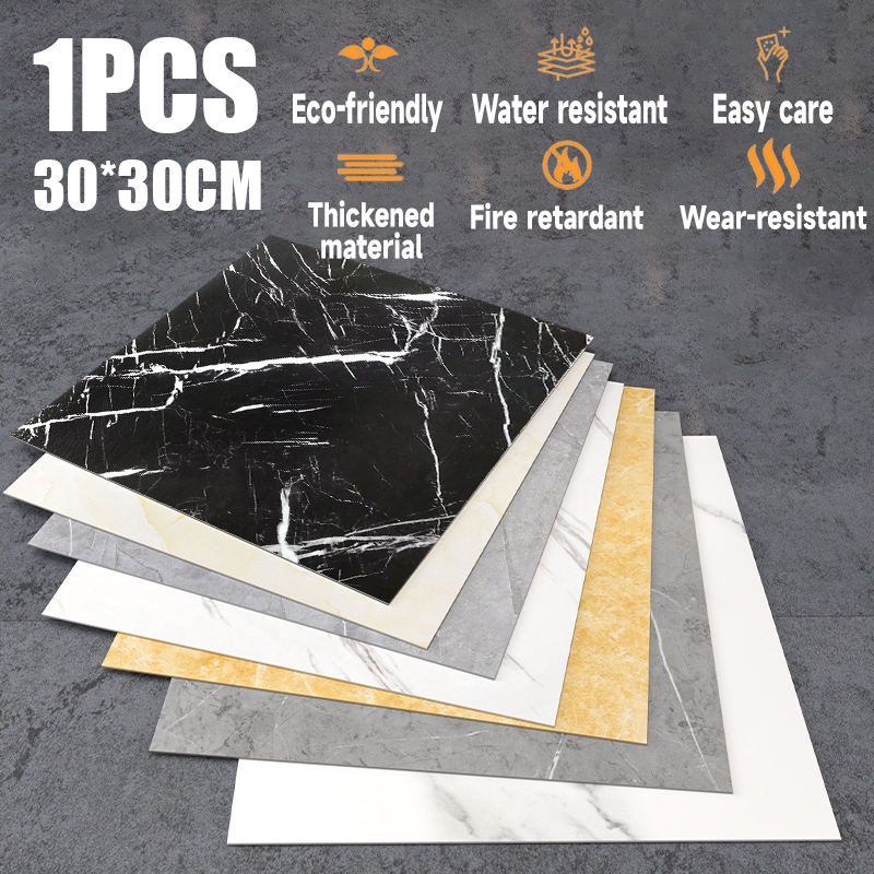 Self-adhesive floor sticker 30*30cm waterproof floor sticker Marble ...