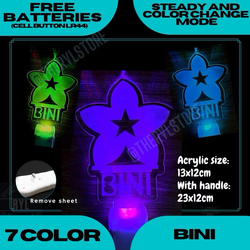 BINI Chibi / BGYO Chibi 7 color Lightstick | Shopee Philippines