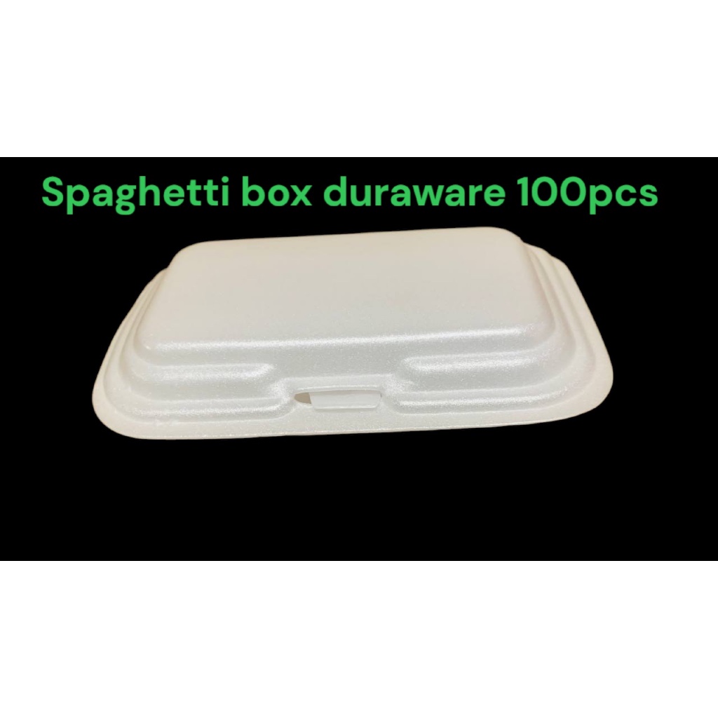 Disposable Styro Spaghetti box duraware 100pcs | Shopee Philippines