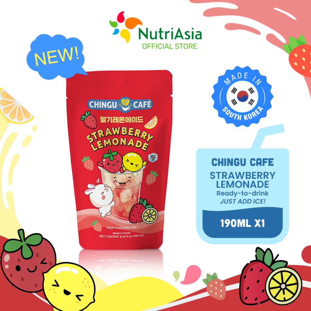 Chingu Café Strawberry Lemonade 190ml | Shopee Philippines