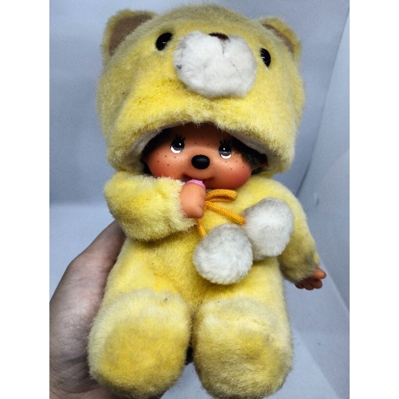 Sekiguchi Monchhichi Yellow Bear Costume Plush Stuffed Toy | Shopee ...