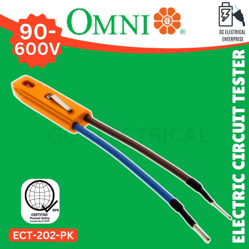 Omni Electric Circuit Tester 90V-600V ECT-202/O Detecto Lite | Shopee ...