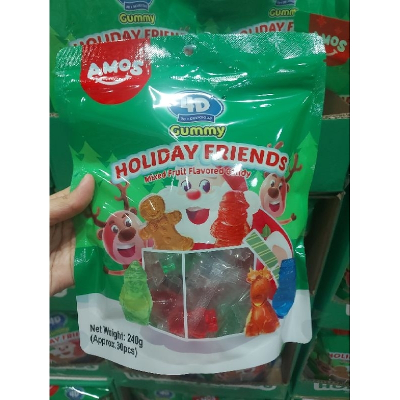 4D Christmas Gummy Candy Holiday Friends 240g | Shopee Philippines