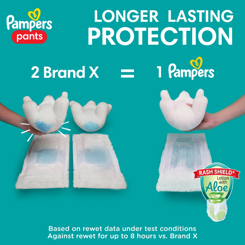 Pampers Baby Dry Pants Diapers with Rash Shield XL 46s x 1 pack (46 pcs) | Shopee Philippines