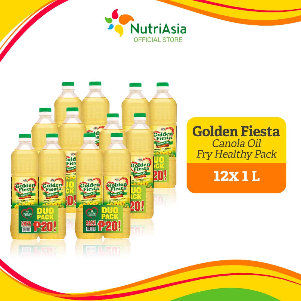 UFC Golden Fiesta Canola Oil Fry Healthy Pack Bundle of 6 | Shopee ...