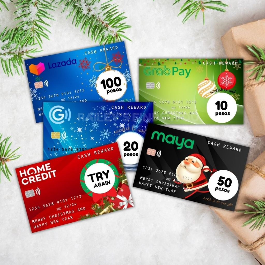 RAILEYSFINDS4YOU Scratch Card - E-wallet & Apps Themed for Christmas ...