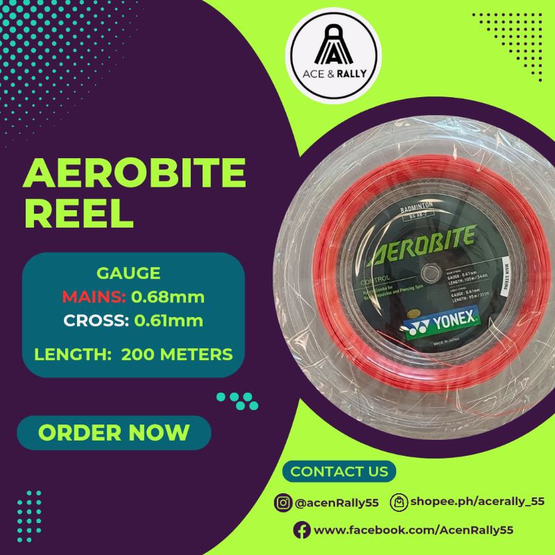 YONEX Aerobite Reel (200 meters) | Shopee Philippines