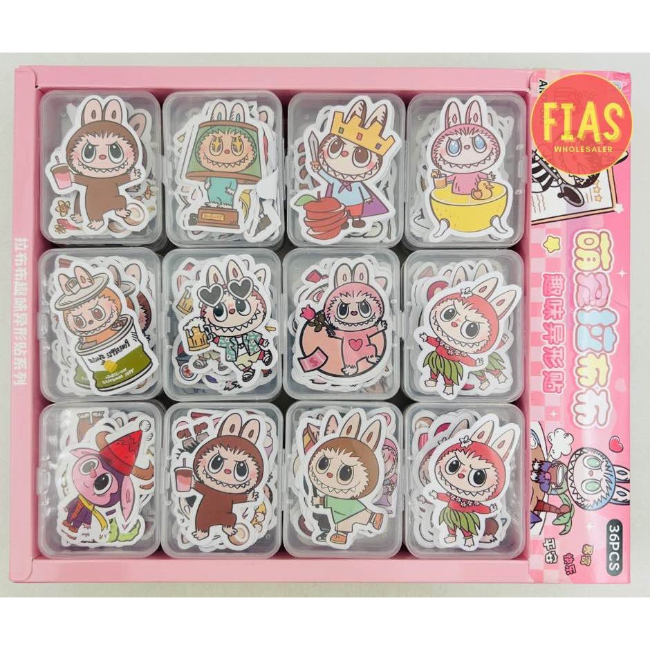36 packs Labubu Sticker Box Wholesale Paninda C926 | Shopee Philippines