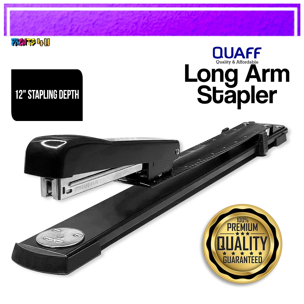 QUAFF Long Arm Stapler 12inches Stapling Depth | Shopee Philippines