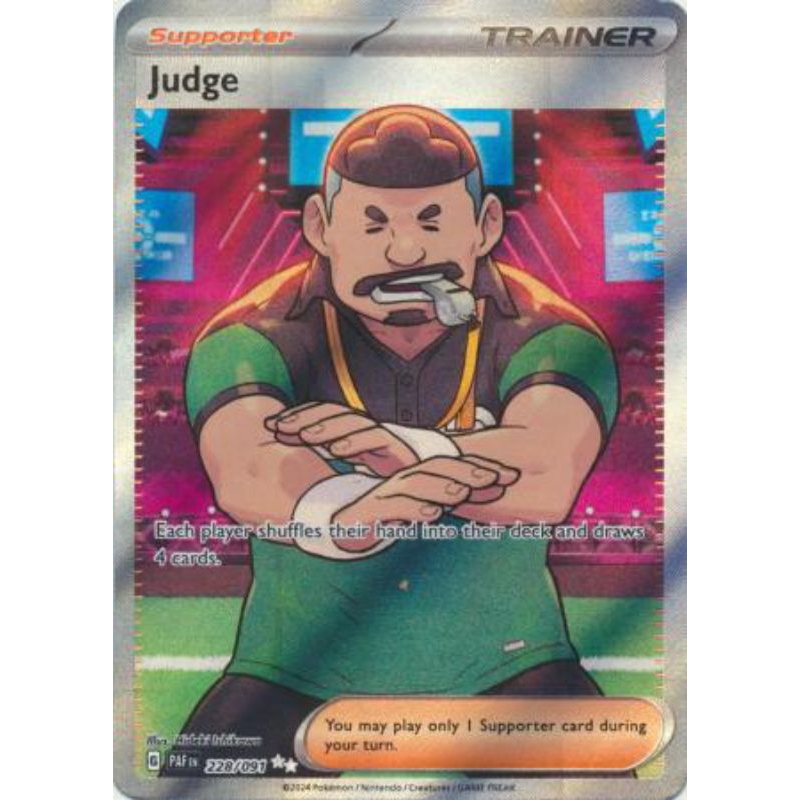 Pokemon Card, Judge 228/091, Illustration Rare. (ENGLISH TYPE) | Shopee ...
