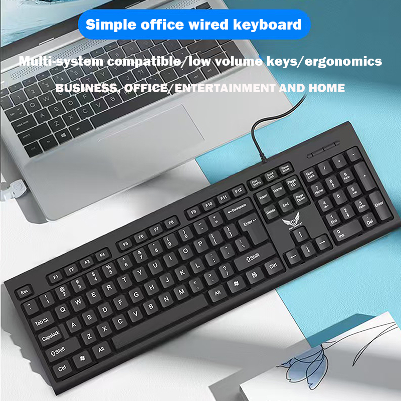 【Free Ship】Wired Keyboard Suitable for gaming office light weight For ...