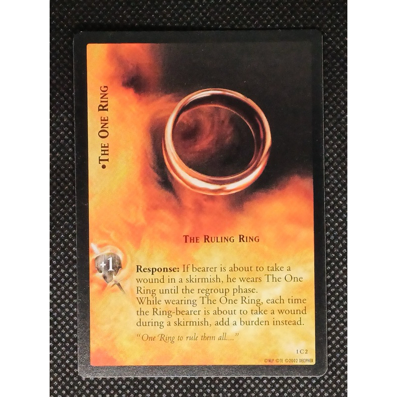 Decipher 2001 Lord Of The Rings TCG The One Ring! | Shopee Philippines