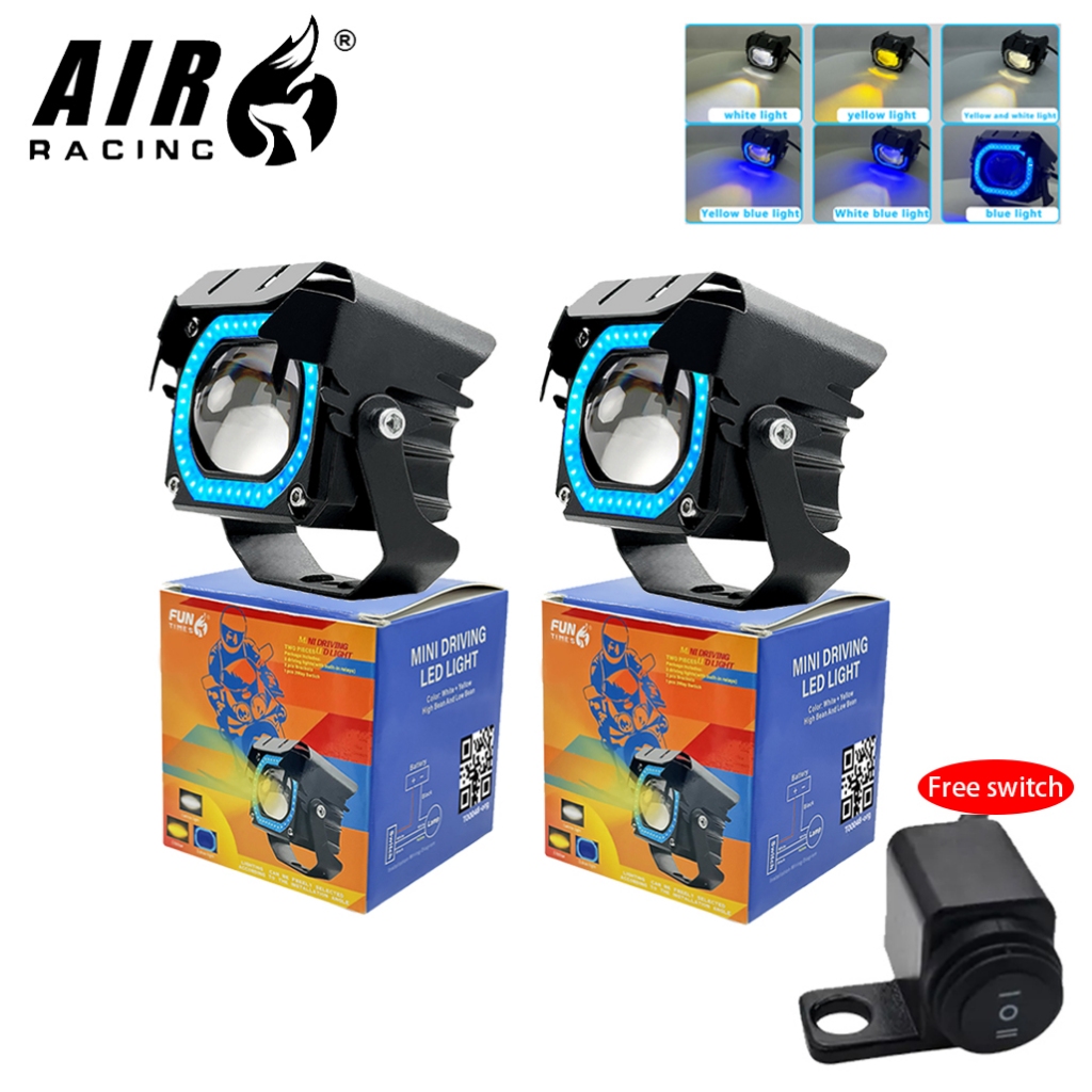 Mini Driving Light V7 Pro High/Low Beam White/Yellow/Blue Led Light ...