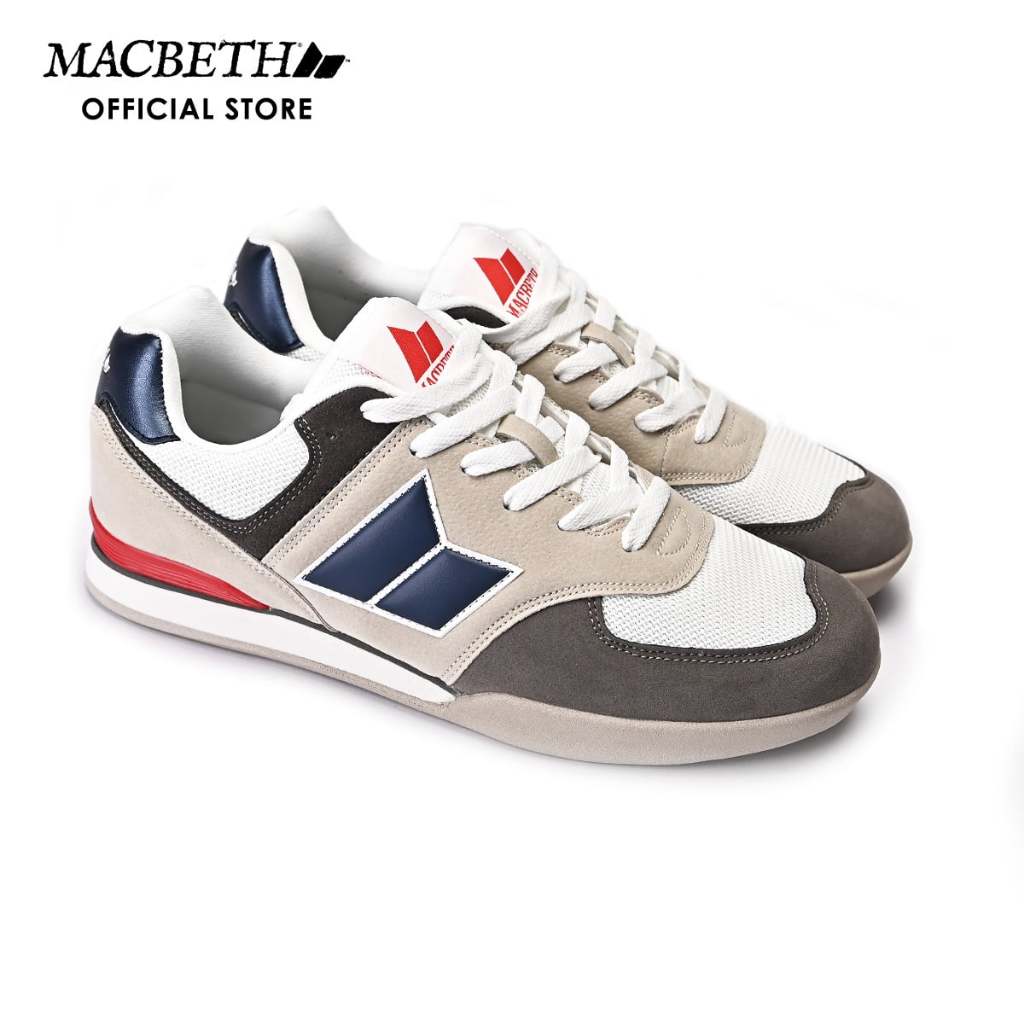 Macbeth Shoes " CAMBRIDGE " ( Grey / Light Gray / Blue / White ...