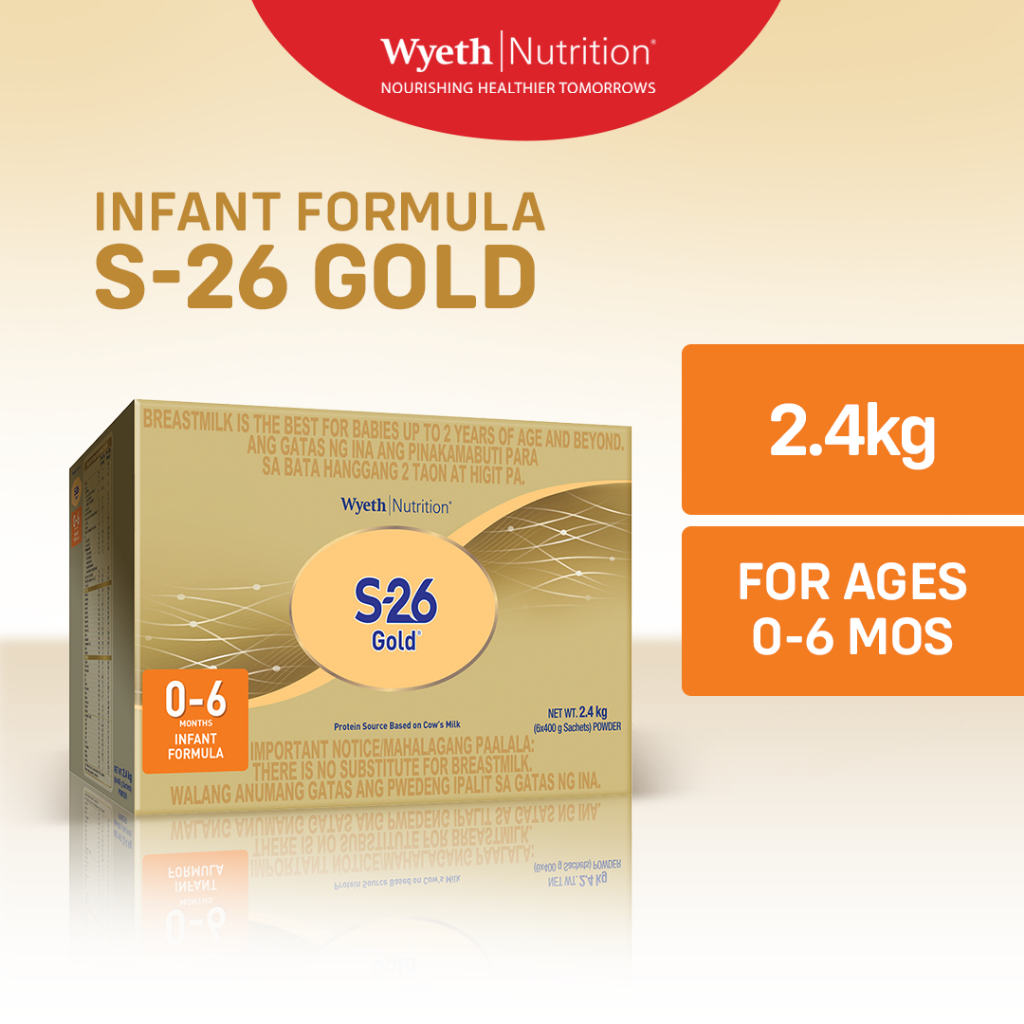 Wyeth Nutrition S-26 GOLD 0-6 months 2.4kg | Shopee Philippines