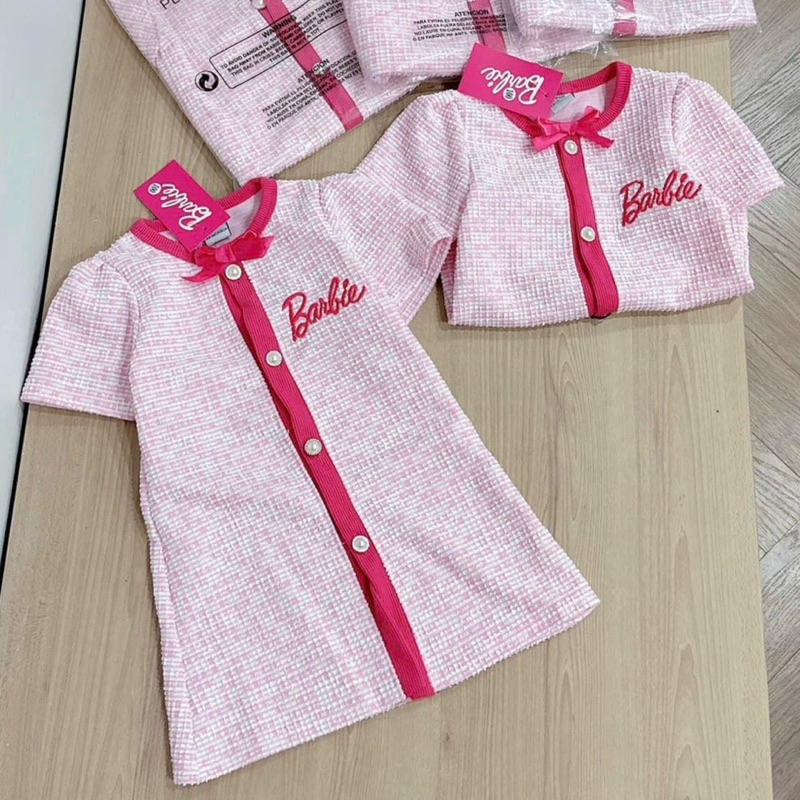 OOTD Barbie Tweed Buttons Straight Dress (2-7y/o) | Shopee Philippines