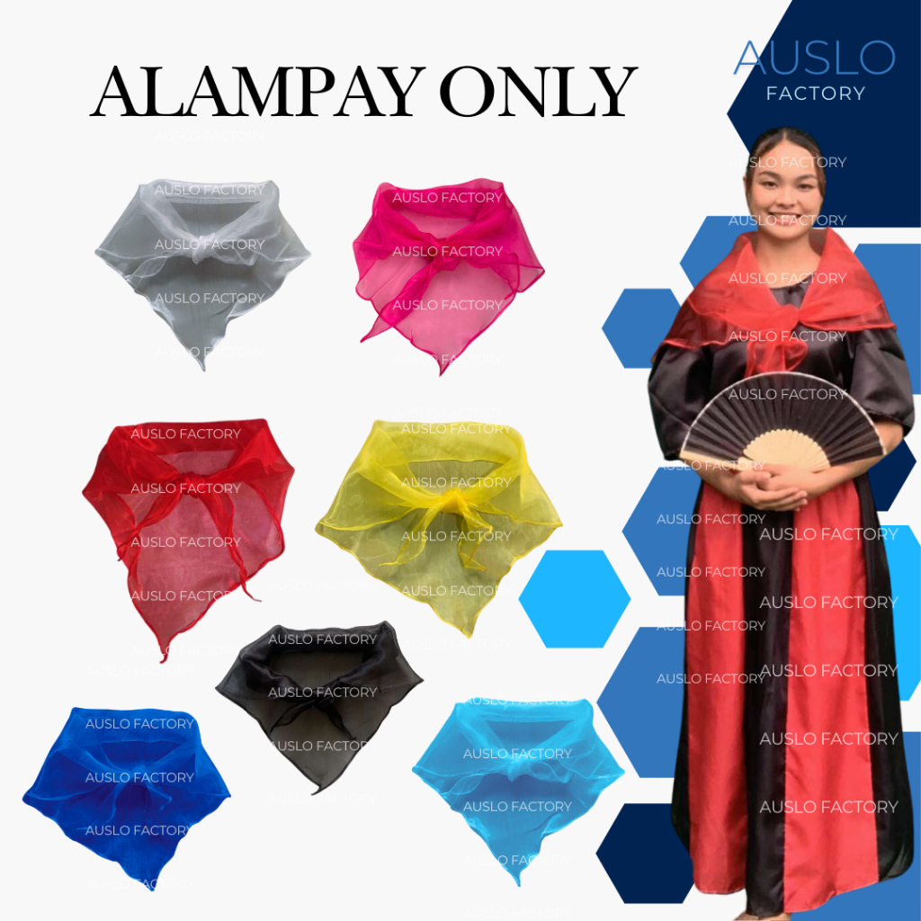 Af Plain Filipiniana Alampay Only For Buwan Ng Wika Attire | Shopee ...