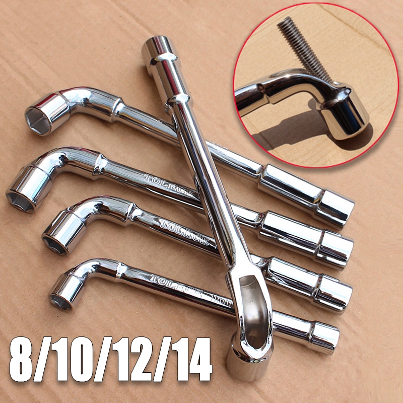 L Type Socket Wrench(8mm,10mm,12mm,14mm)Double-Head Elbow Hex Wrench ...