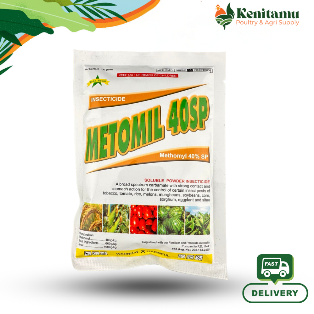 METOMIL 40SP 100G INSECTICIDE BY: VANN HAWK FOR PLANT CARE AND CROPS ...
