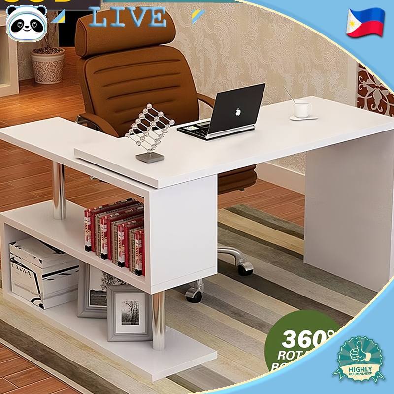 LIVE Corner computer table corner table with bookshelf bar table ...