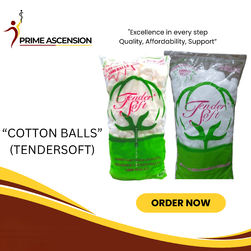 ABSORBENT COTTON BALLS / TENDER SOFT | Shopee Philippines
