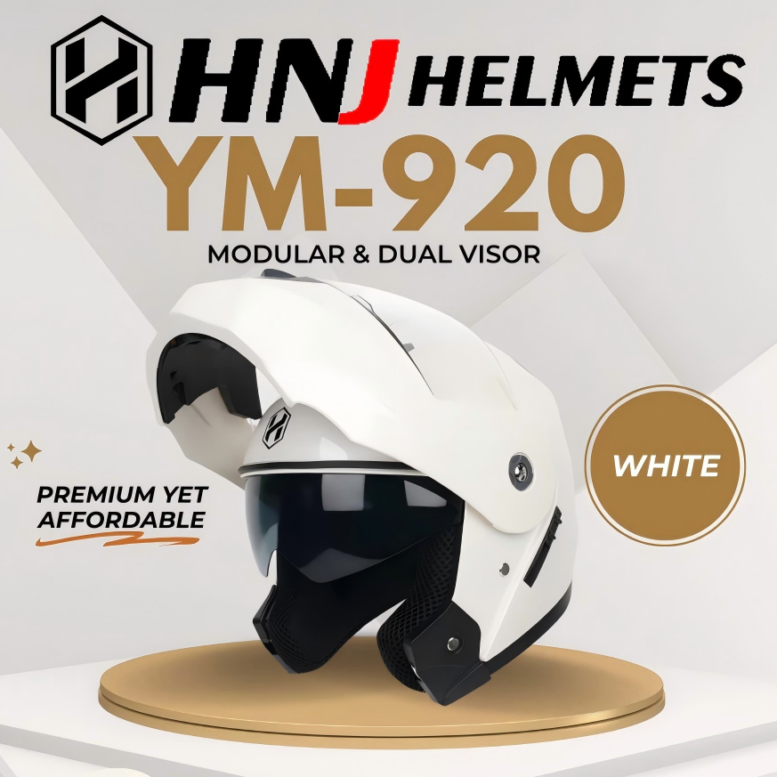 𝟭𝟬𝟬%𝗢𝗥𝗜 HNJ Modular Helmet Full Face Helmet Dual Visor For Woman Men ...