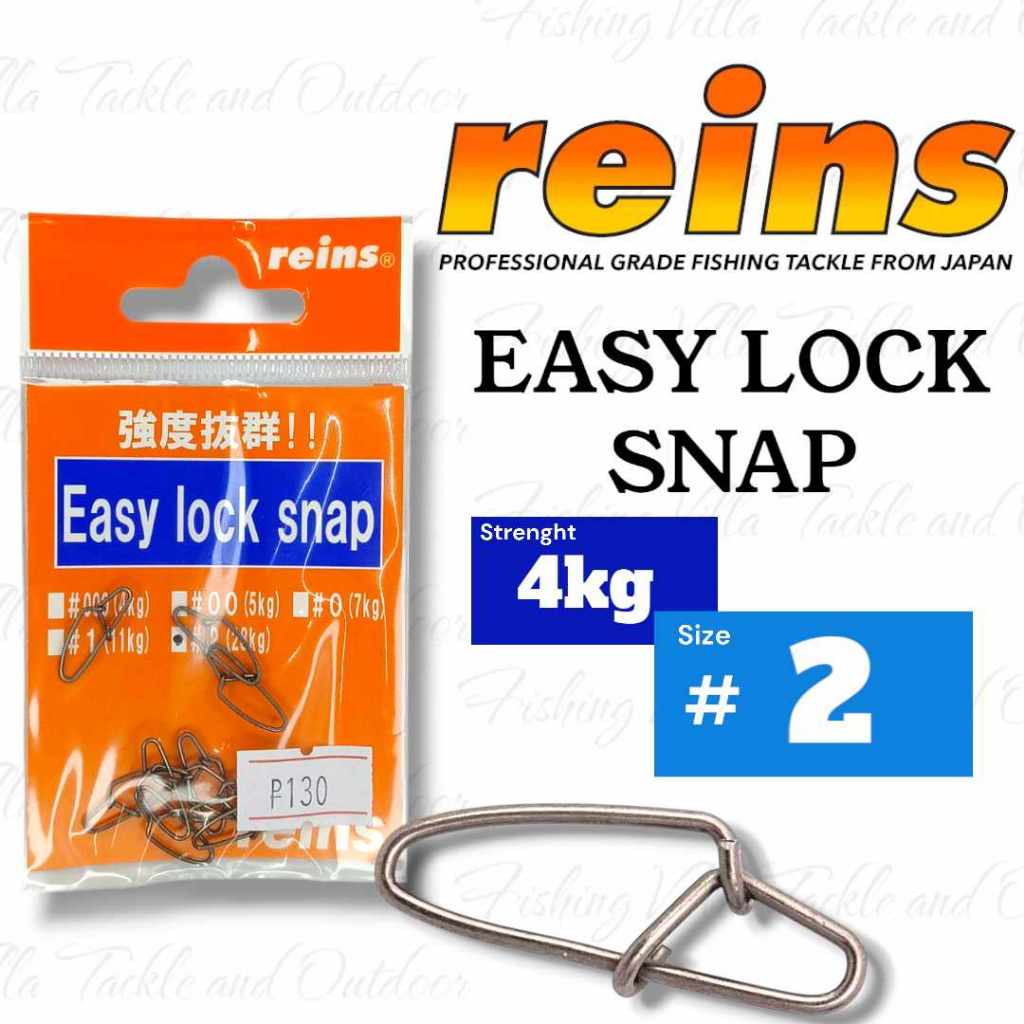 Reins EASY LOCK SNAP High Japan Quality Fishing Snap | Shopee Philippines