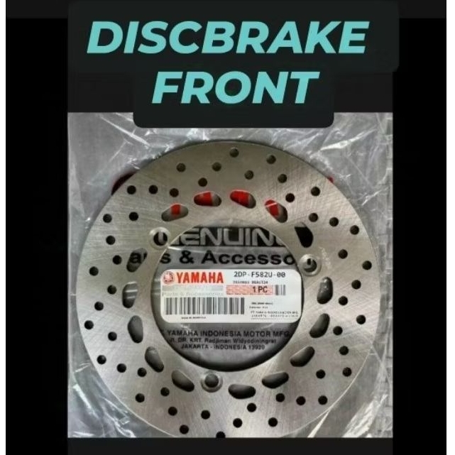 YAMAHA BRAKE DISC "FRONT" (NMAX V1,V2 / AEROX V2) (2DP-F582U-00) GENUINE PARTS INDONESIA MADE ...