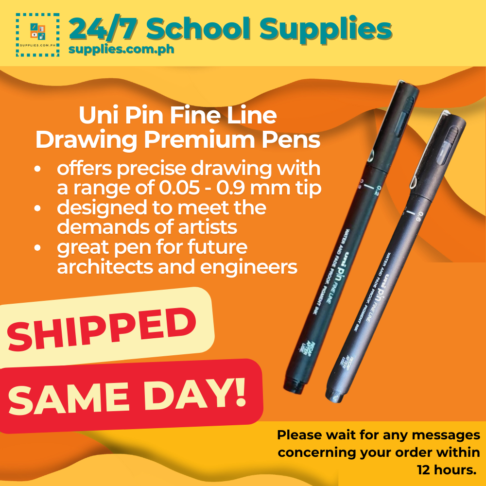 Premium Pens Uni Pin Fine Line Drawing Pen Unipin black | Shopee ...