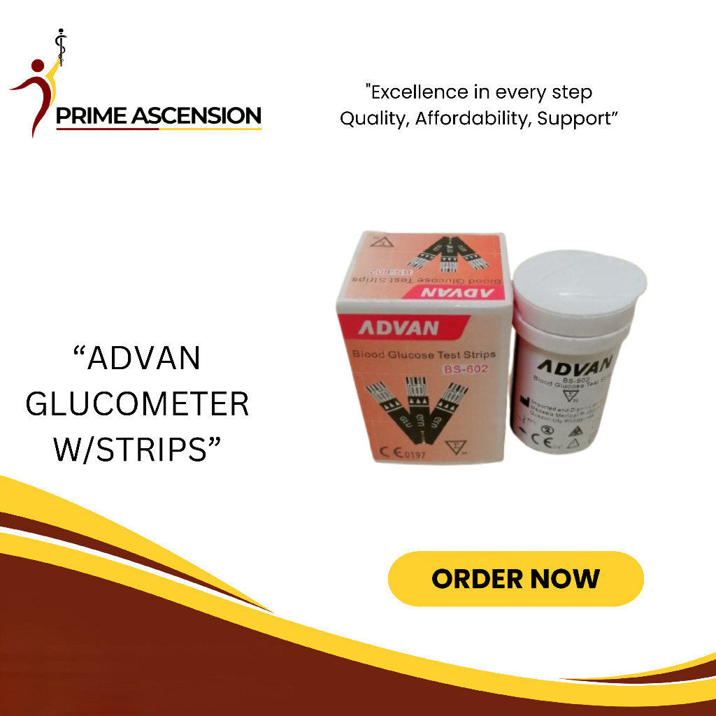 ADVAN GLUCOMETER W/STRIPS | Shopee Philippines