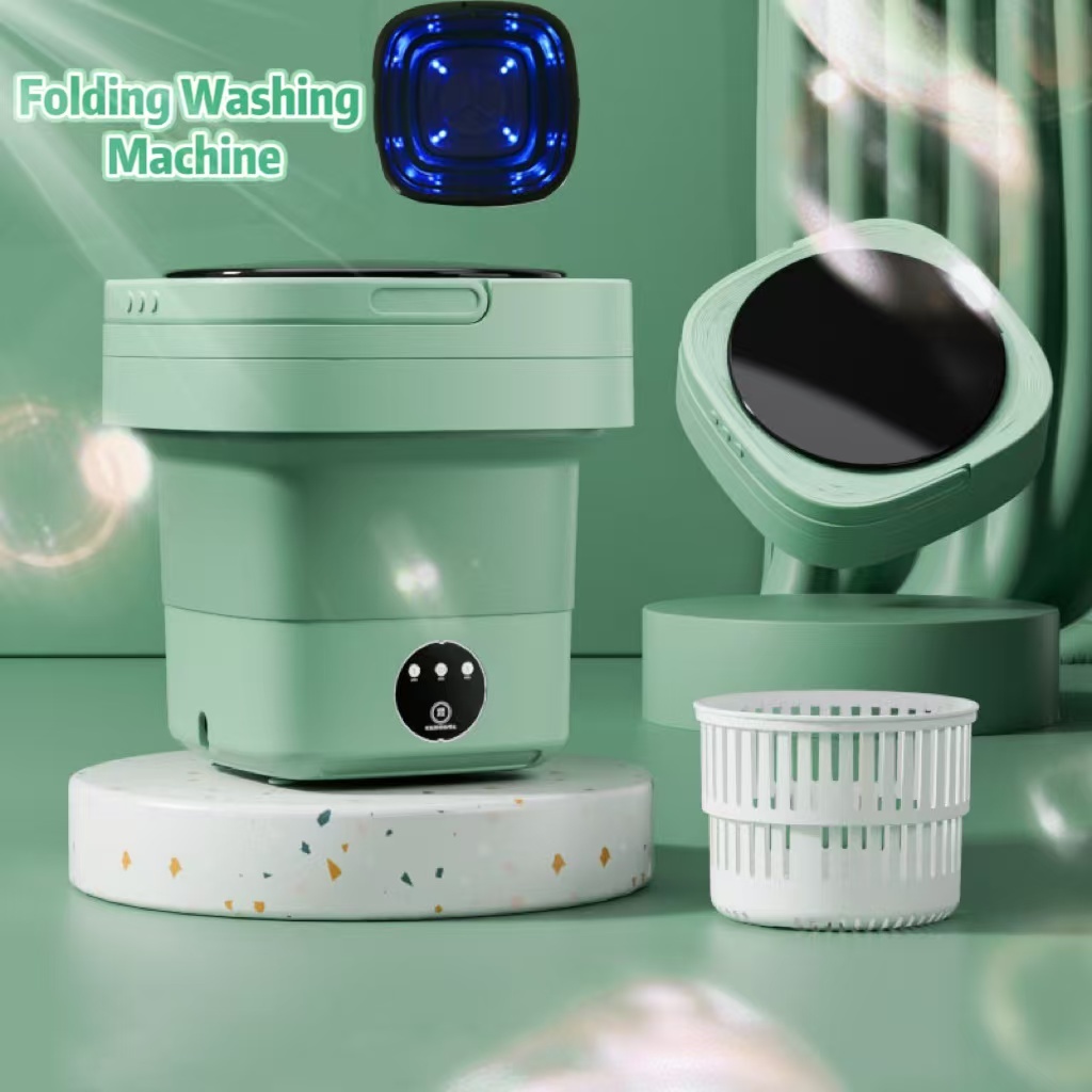 Mini Folding Washing Machine - Fully Automatic Portable Washing and ...