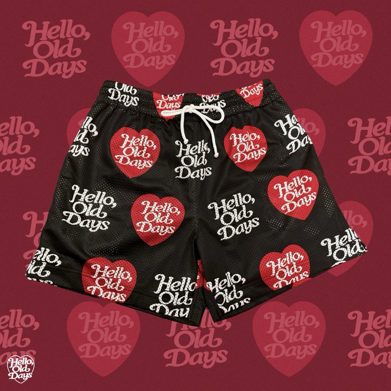 HOD HEARTS MESH SHORTS - HELLO, OLD DAYS | Shopee Philippines