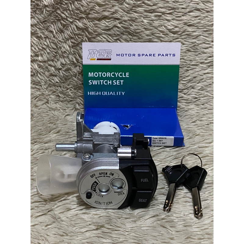 TTGR MOTORCYCLE IGNITION KEY SWITCH GRAVIS SET | Shopee Philippines
