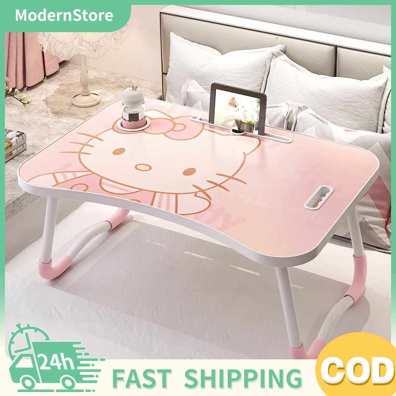 Cute Cartoon Study Desk, Foldable Computer Desk, Simple Bedside Table ...